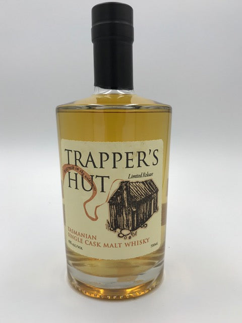 Trapper's Hut Lark Single Cask LD438 Tasmanian Single Cask Malt Whisky ...